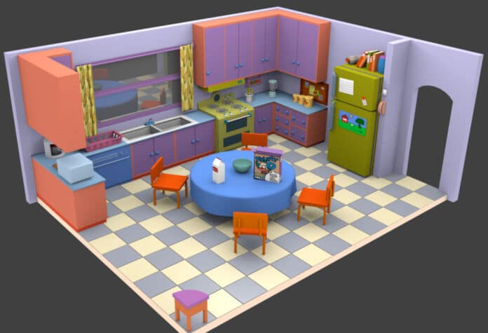 Iconic Television Kitchen: Simpsons Kitchen