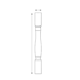 Miami White Oak Shaker Post