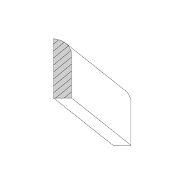 Miami White Oak Shaker 90" Scribe Molding